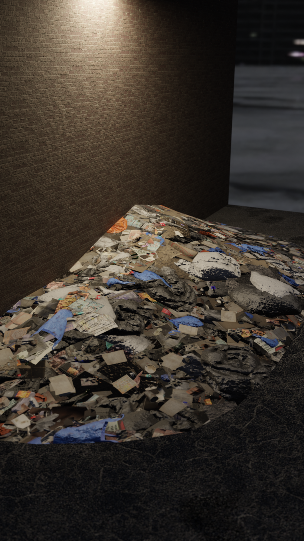 Mixed Domestic Trash Texture Seamless A