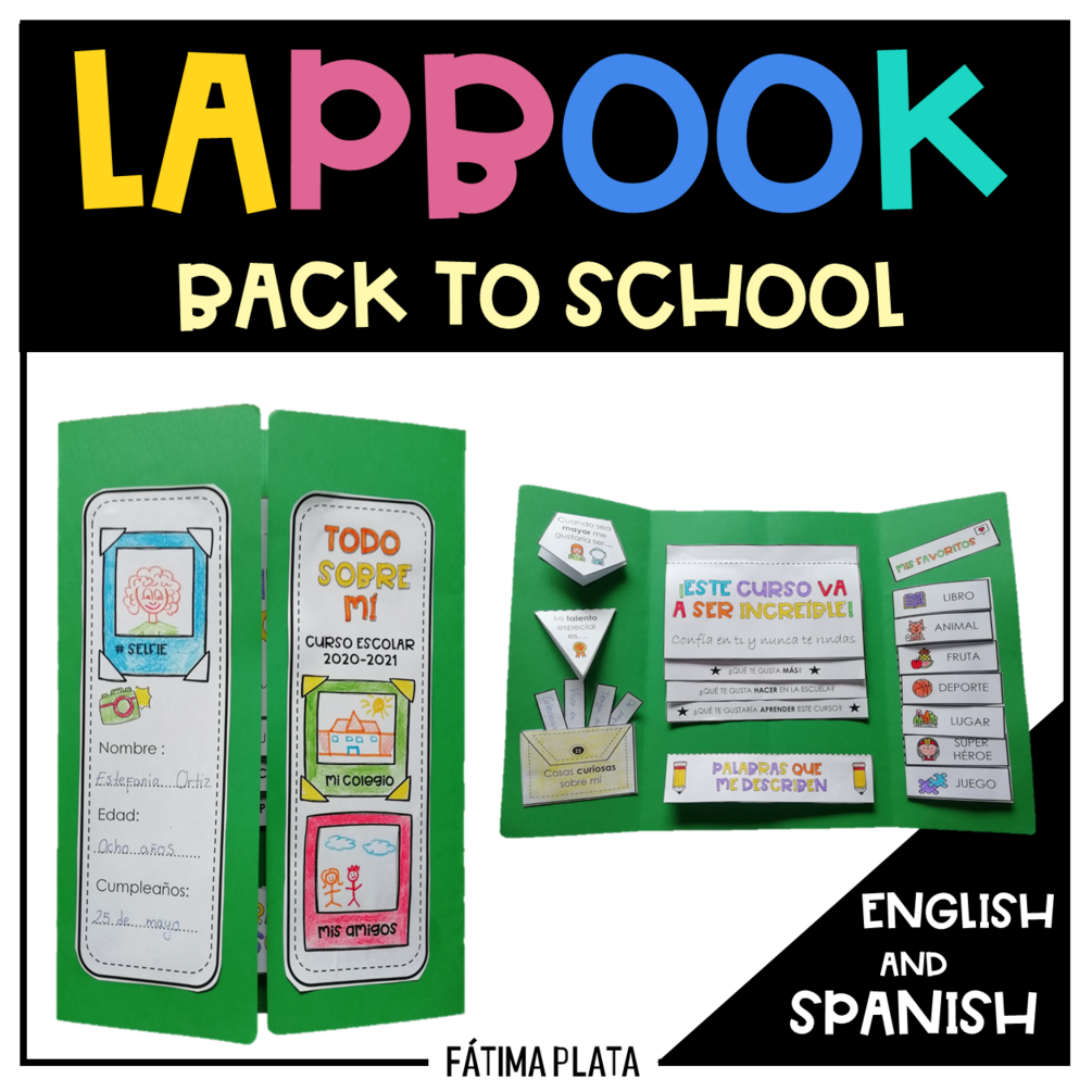 LAPBOOK-TODO SOBRE MÍ- ALL ABOUT ME (English and Spanish)