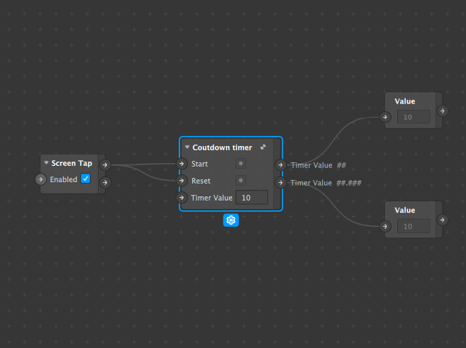 Spark AR Countdown timer patch