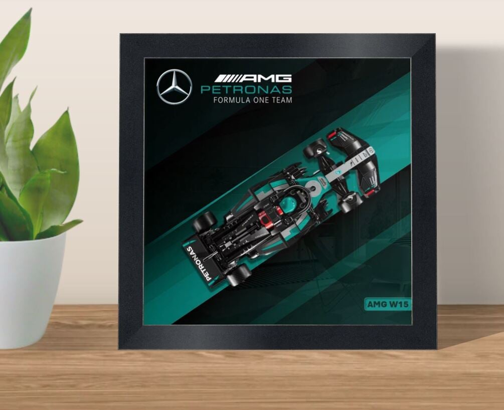 Affiche (25x25 cm) Lego Speed Champions F1 - Modèle 2 - Mercedes-AMG W15