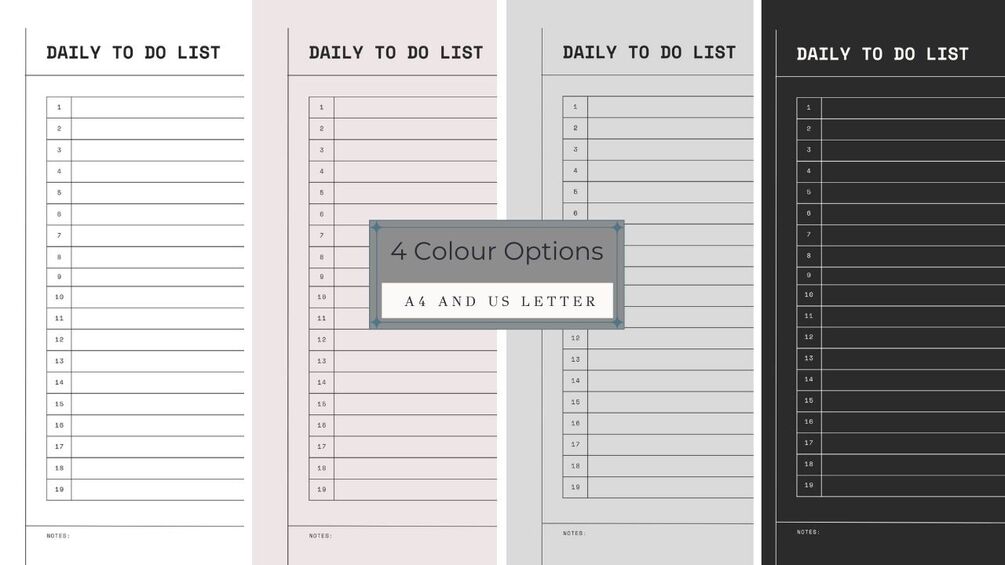 Minimalist Digital TO DO LIST for Ipad, Goodnotes and Notability ...