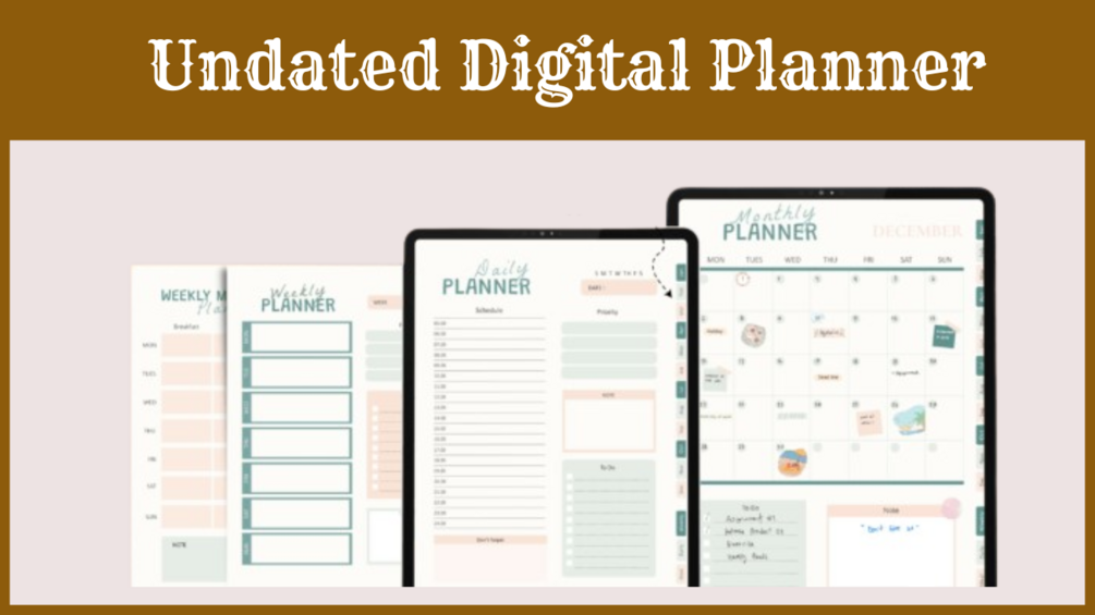 Undated Digital Planner