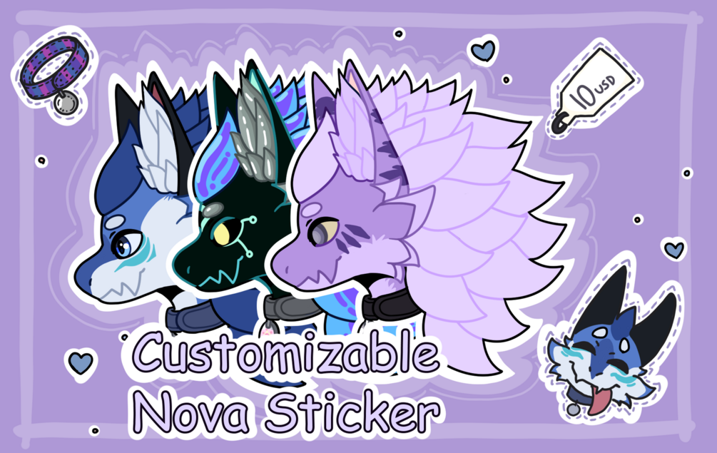 Customizable Novabeast Sticker