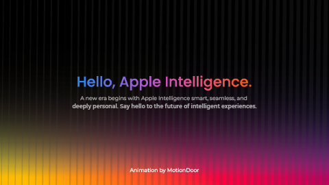 Hello Apple Intelligence Slideshow - After Effects Template
