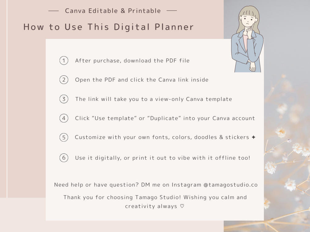 Academic Student Planner | 49 Pages | Hyperlinked + Editable | Digital ...