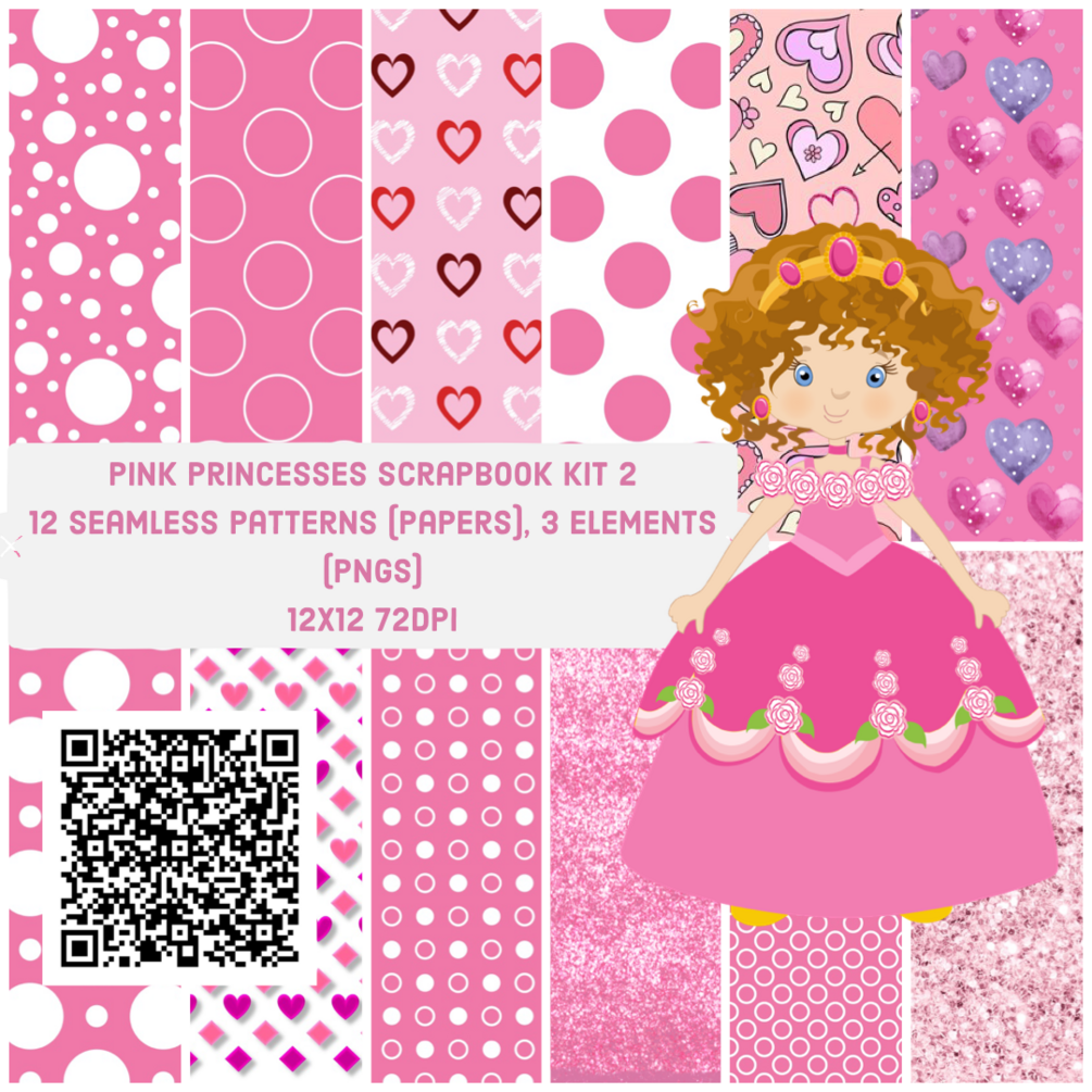 Pink Princess Scrapbook Kit 2