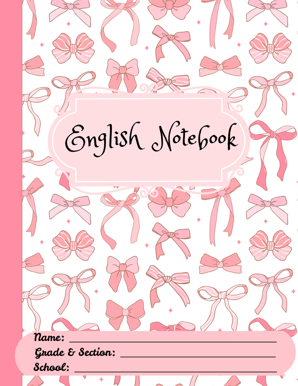 Notebook Cover Page for Kids