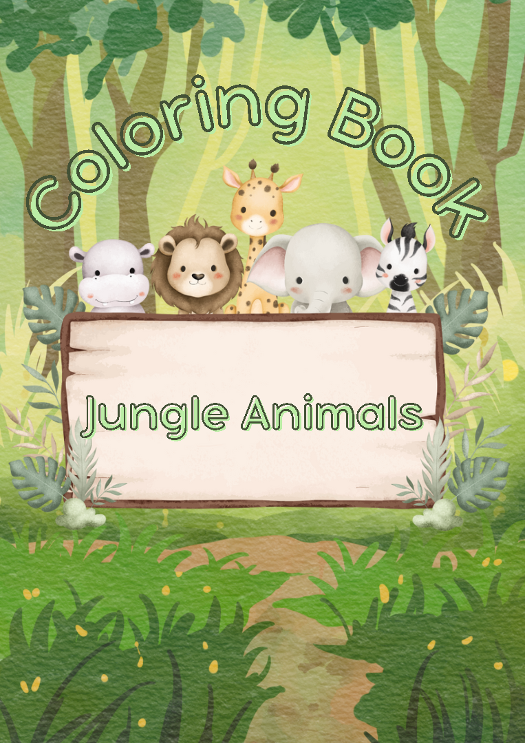 Jungle Animals Coloring book