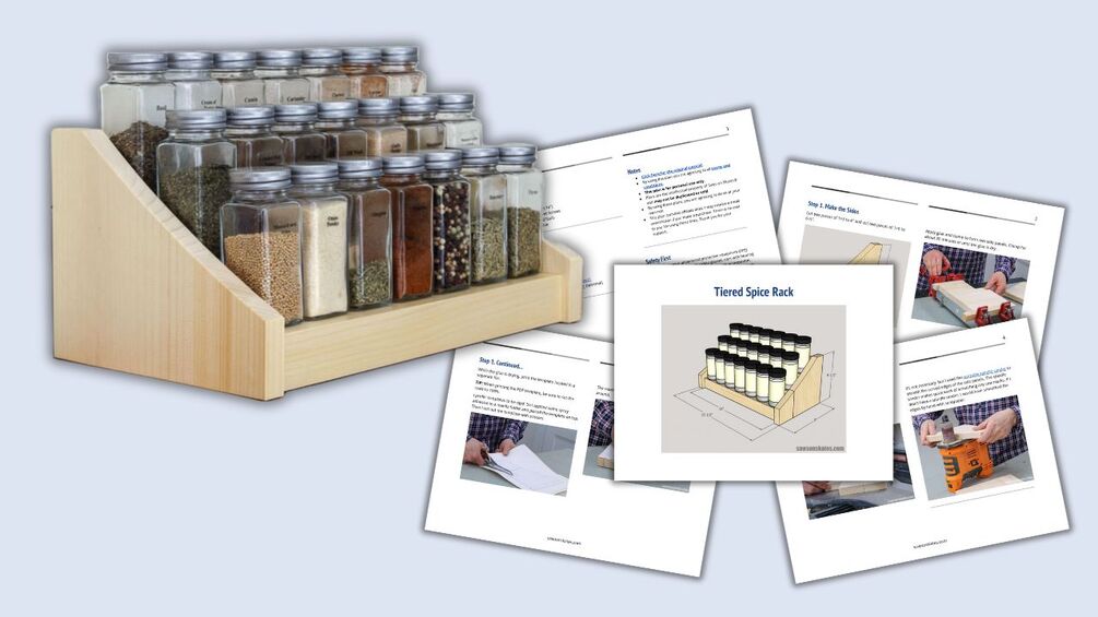 Tiered Spice Rack PDF Plan