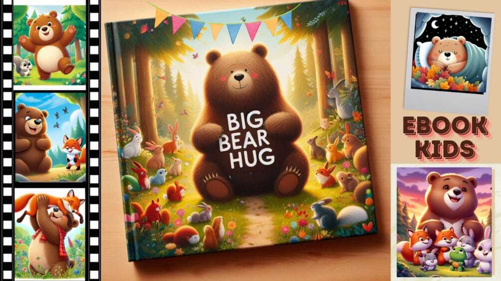 Ebook Kids story Big bear hug