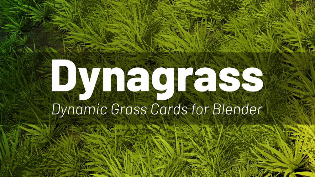 Dynagrass: Procedural Grass Cards for Blender