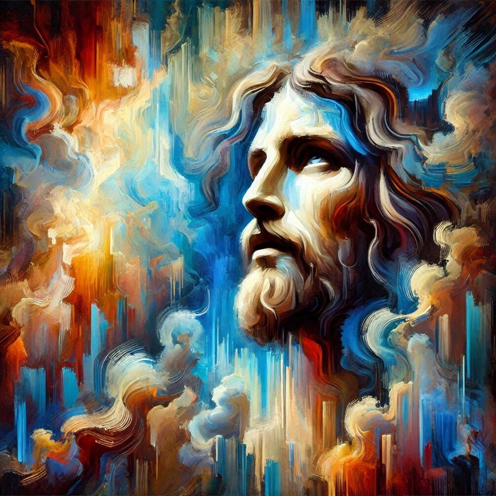 🎨 Divine Abstract Expressionism: Images of Lord Jesus 🙏🏼#AbstractArt # ...