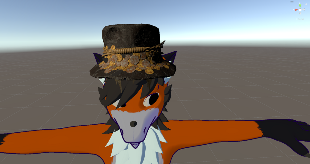 Drowned Rat Hat for VRC + FBX 3d model