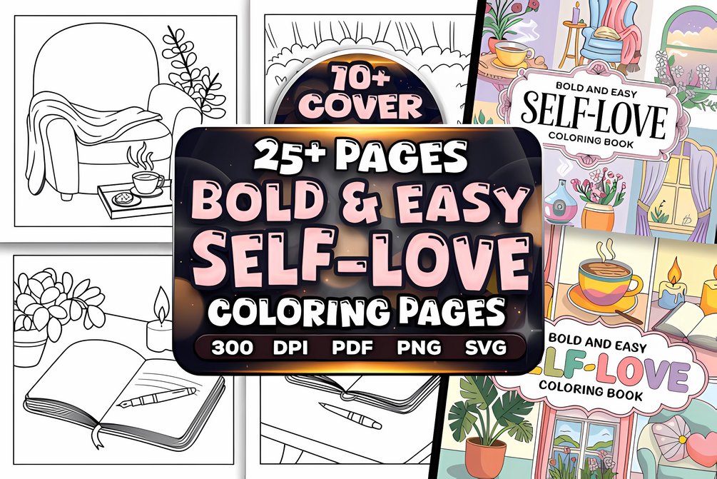 Easy Self Love Coloring Pages