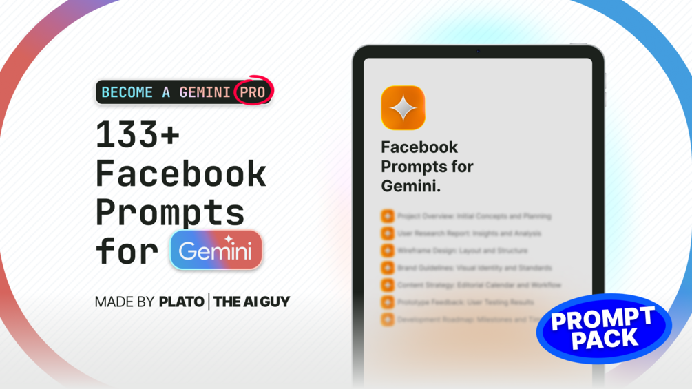 133+ Facebook Prompts for Google Gemini