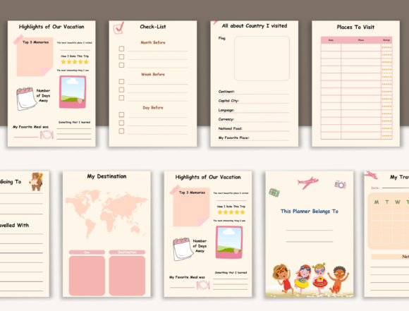 Summer Planner for Kids for Canva KDP | Perfect Summer Planner for Kids ...