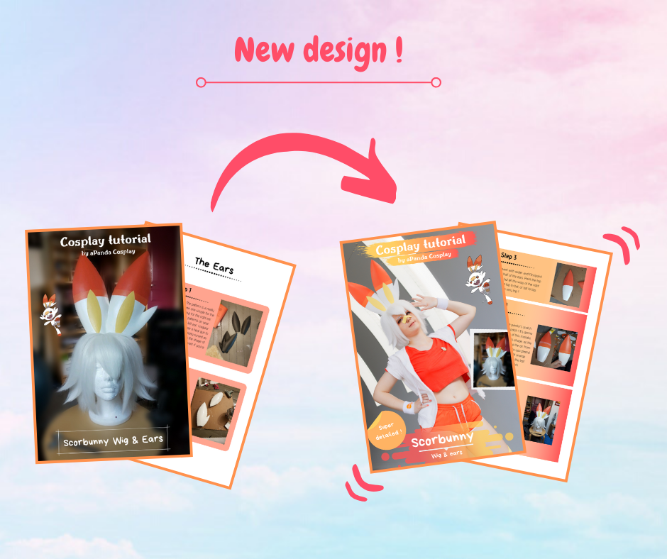 Cosplay tutorial : Scorbunny wig & ears [English version]