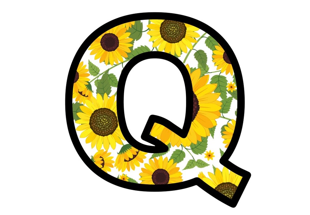Sunflowers Bulletin Board Letters