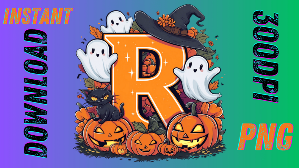 Spooky Halloween Alphabet Art – Decorate with Personalized ‘R’ Letter ...