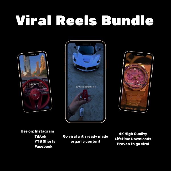 Instagram Starter Pack-2500+ Premad Vial Reels and Step By Step Blueprint