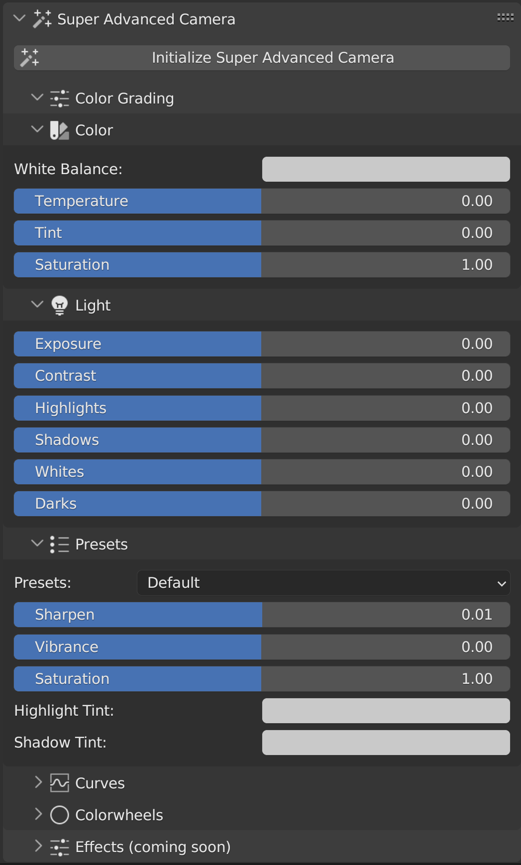 New addon release! Super Advanced Camera! BETA - Pidgeon Tools