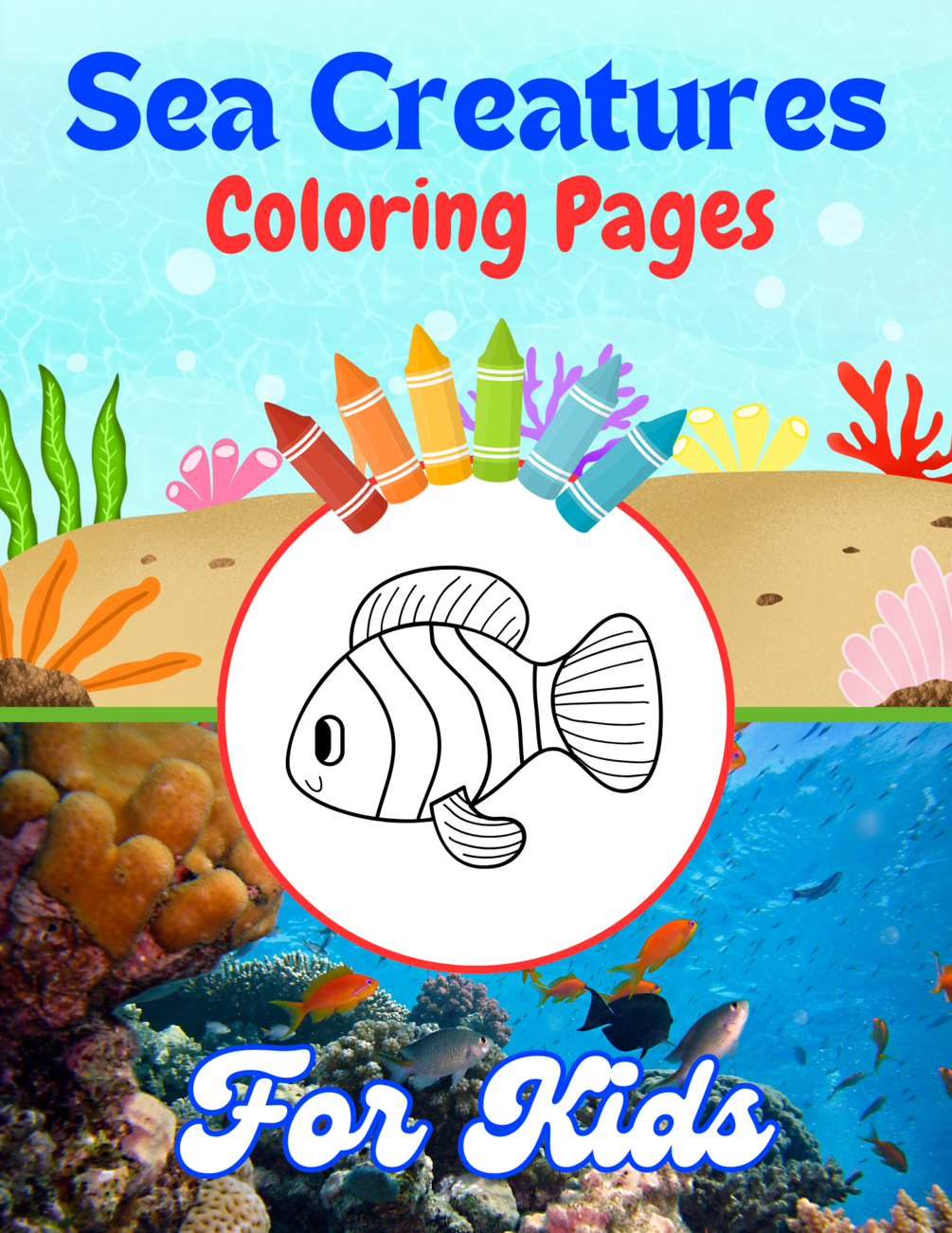 Sea Creatures Coloring Pages for kids