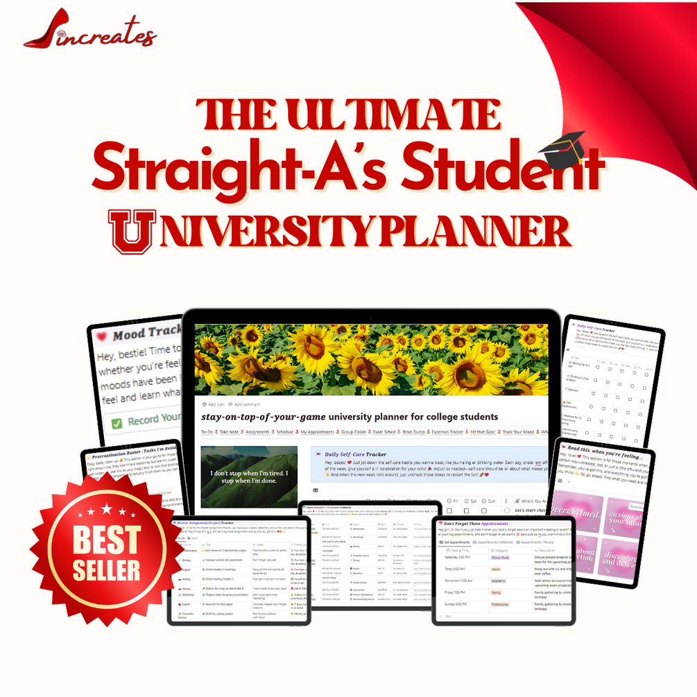 The Ultimate Straight-A's Student University Planner 📚