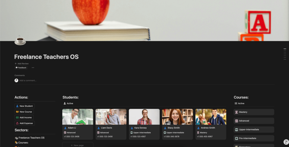 Freelance Teachers OS