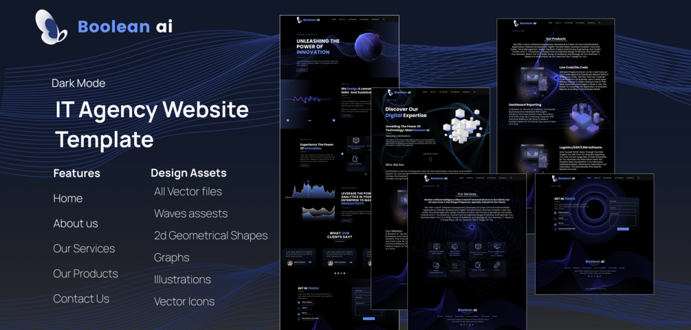 IT Agency Website Design (Boolean ai)