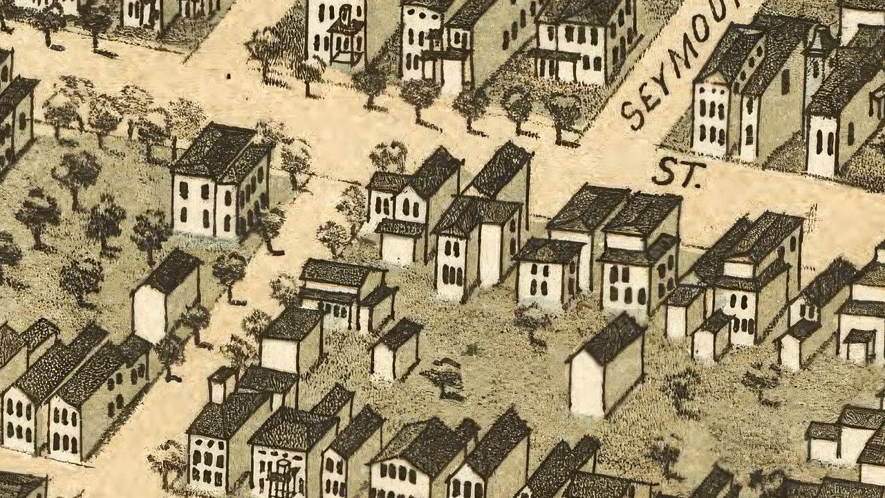 Bird's eye view of the city of Utica, Oneida County, New York 1873. by ...