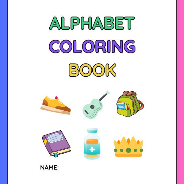 Alphabet Coloring Book - Things Edition