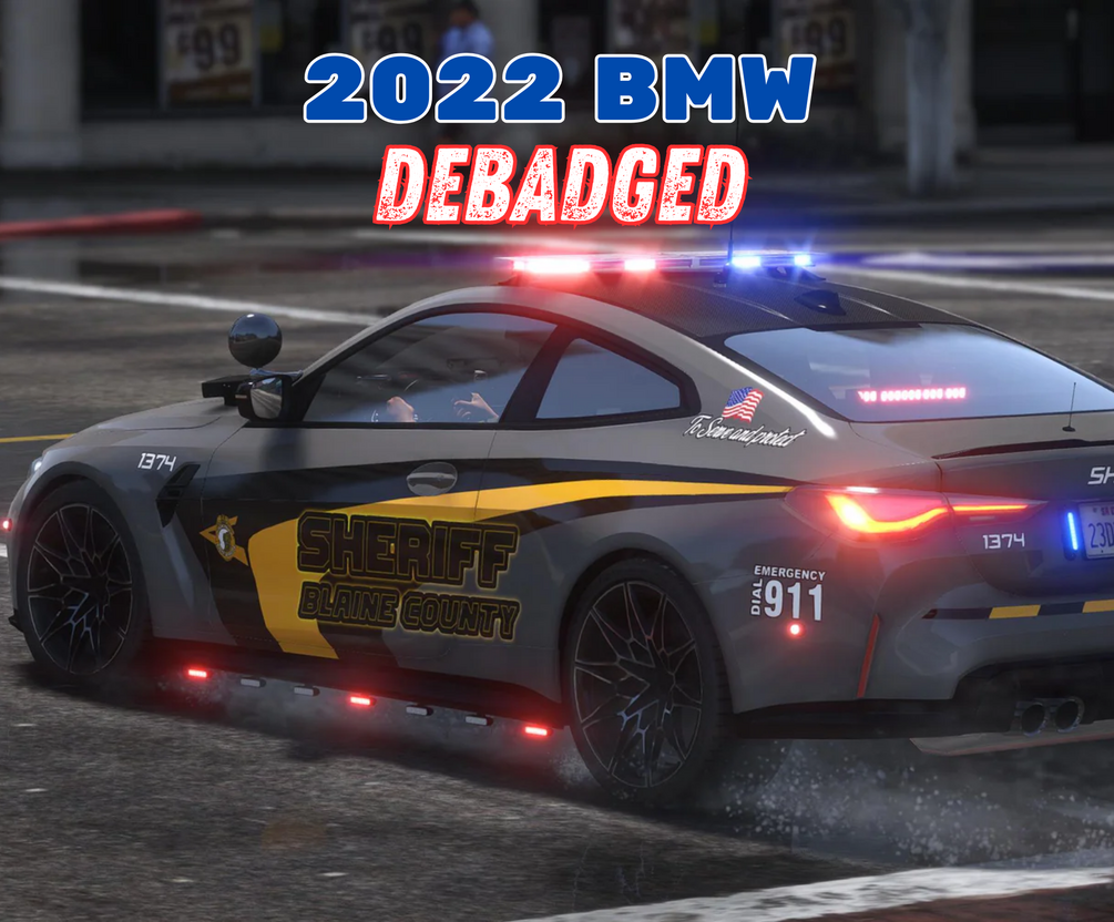 Fivem 2022 BMW M4 Sport Debadged Police Cars | Fivem Car | Fivem Police ...