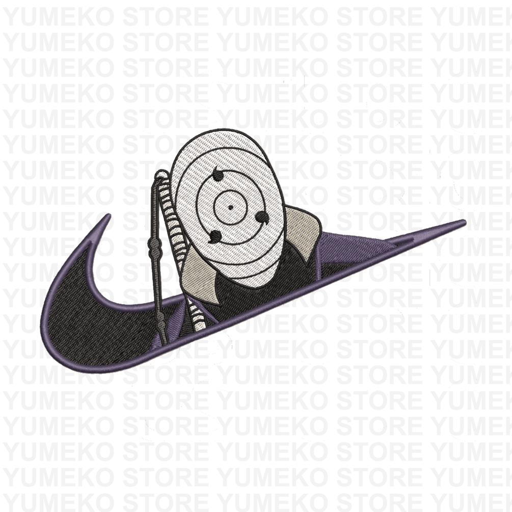 Anime Embroidery Design for Obito (Naruto character)