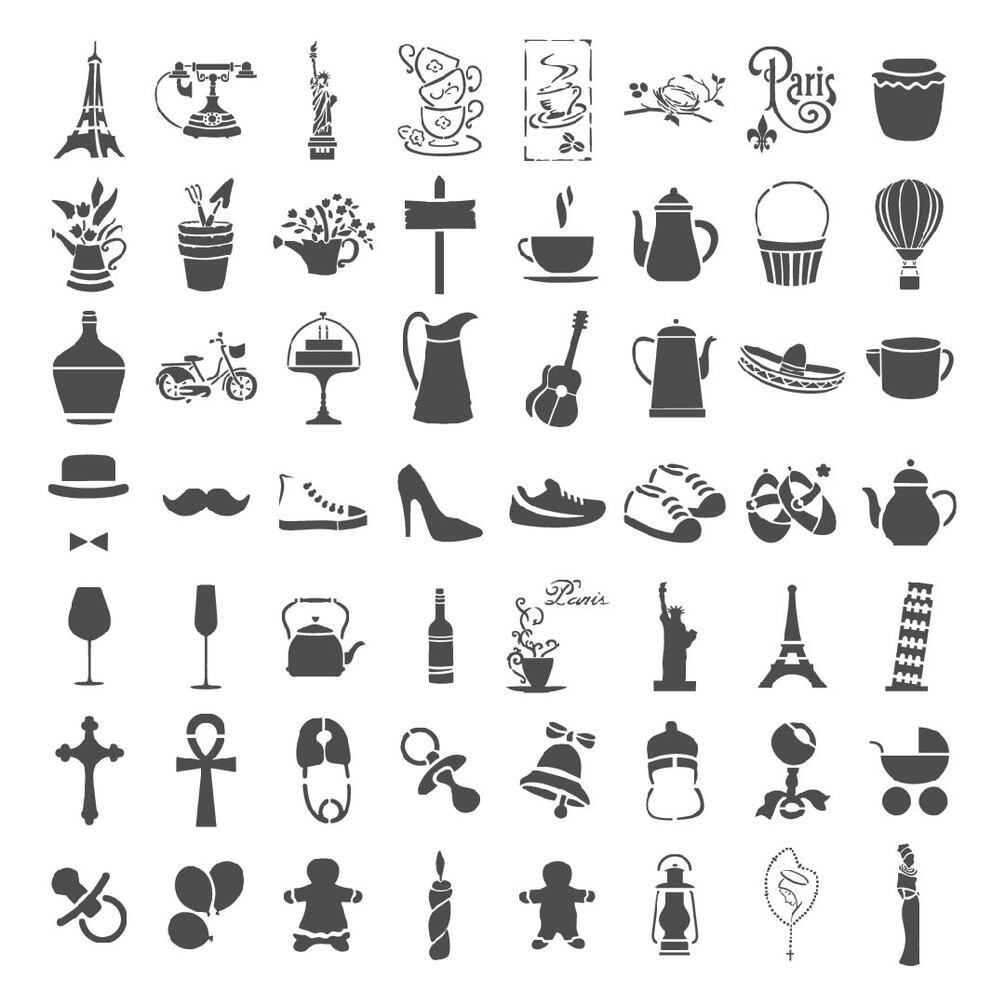 Premium files dxf for CNC Laser Cricut Silhouette Stencil Vector dxf ...