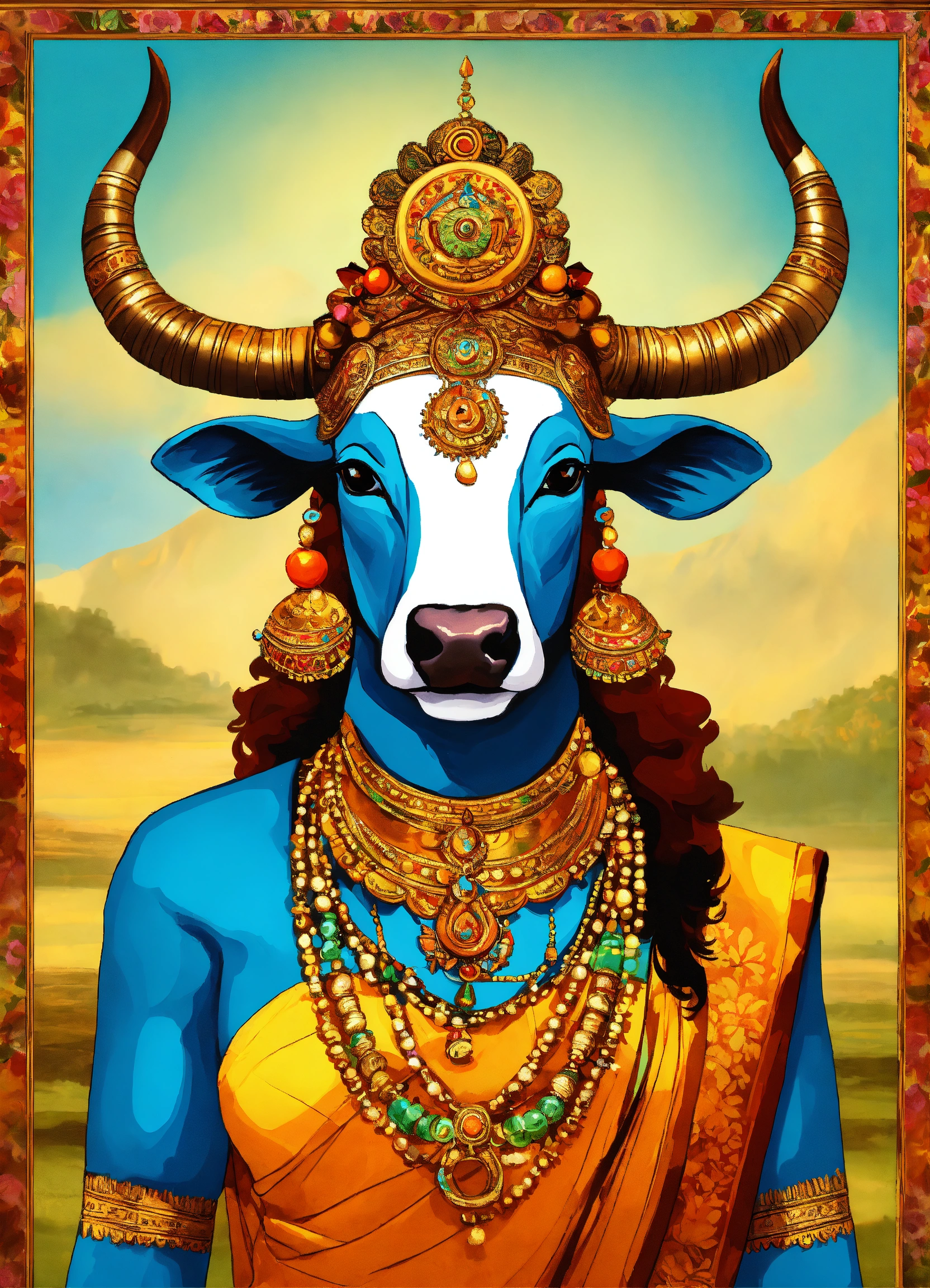 The hindu cow goddess kamadhenu