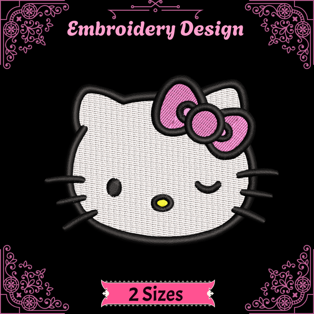 Embroidery Design Kitty