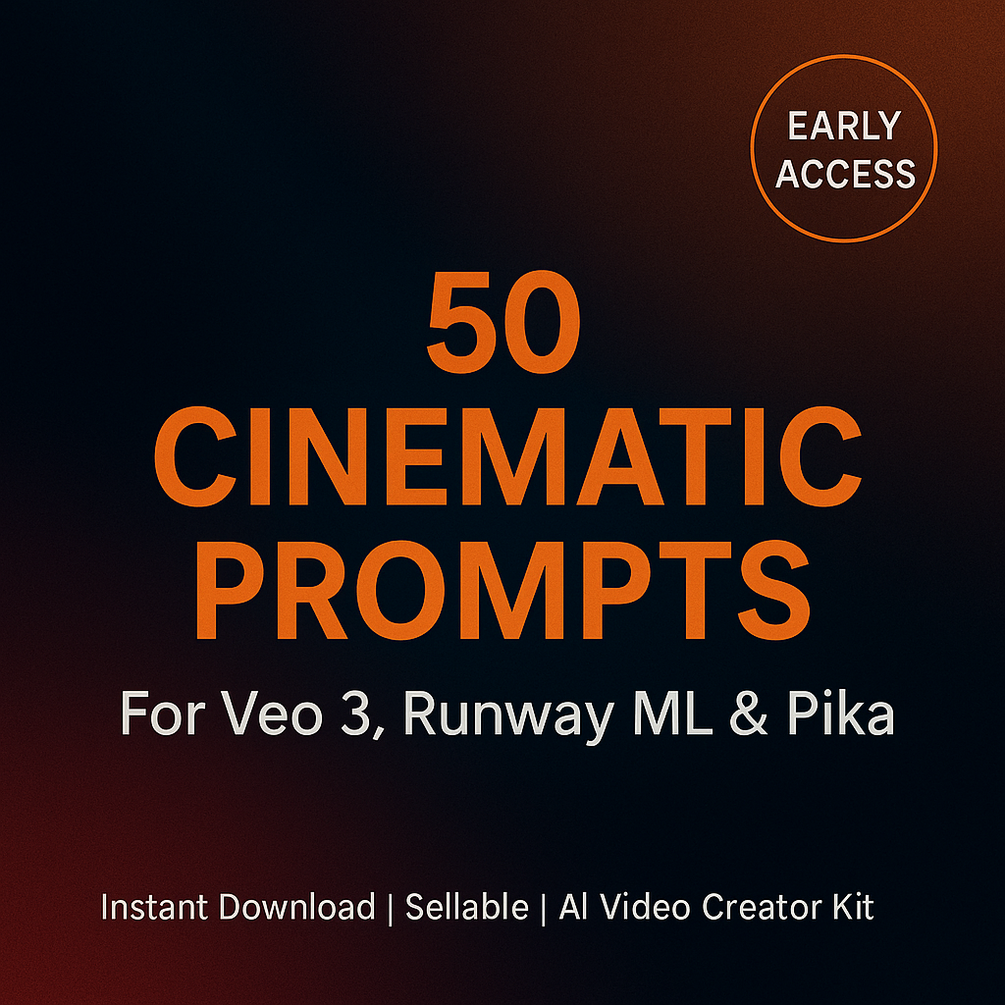 50 cinematic AI Video Prompts for VEO 3 ( Early Access)