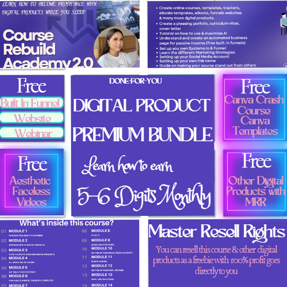 Premium Bundle! Low Ticket Online Course + Vault of Free Digital ...