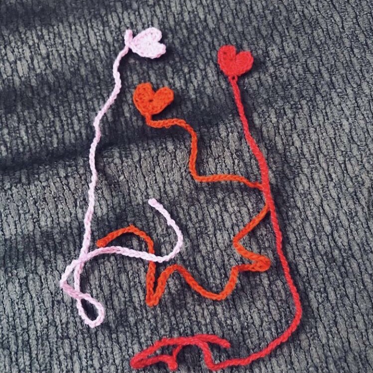 Heart bookmarks