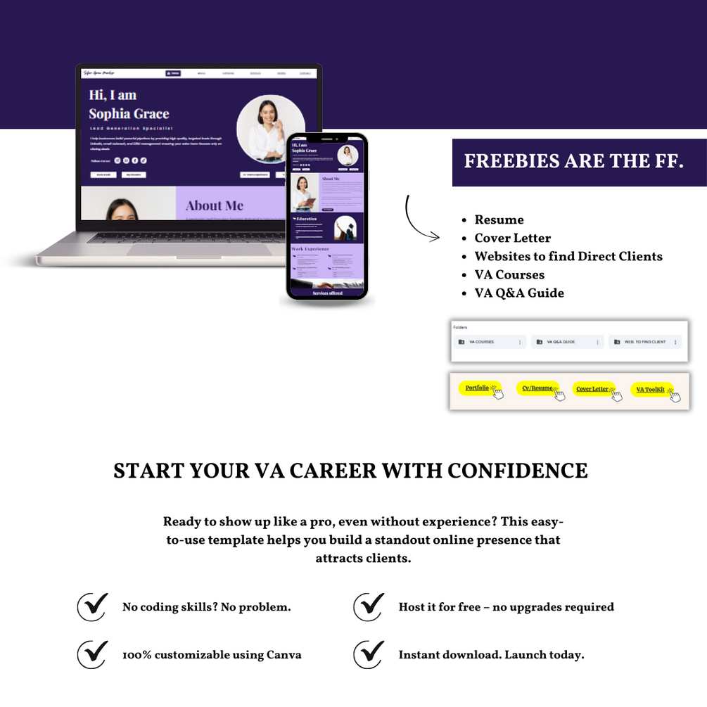 LEAD GENERATION SPECIALIST CREATIVE GRID PORTFOLIO WEBSITE FOR VIRTUAL ...