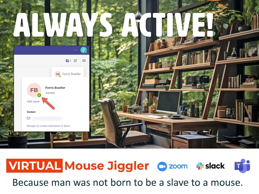 Virtual Mouse Jiggler | Keep Teams & Chat Status Green Automatically ...