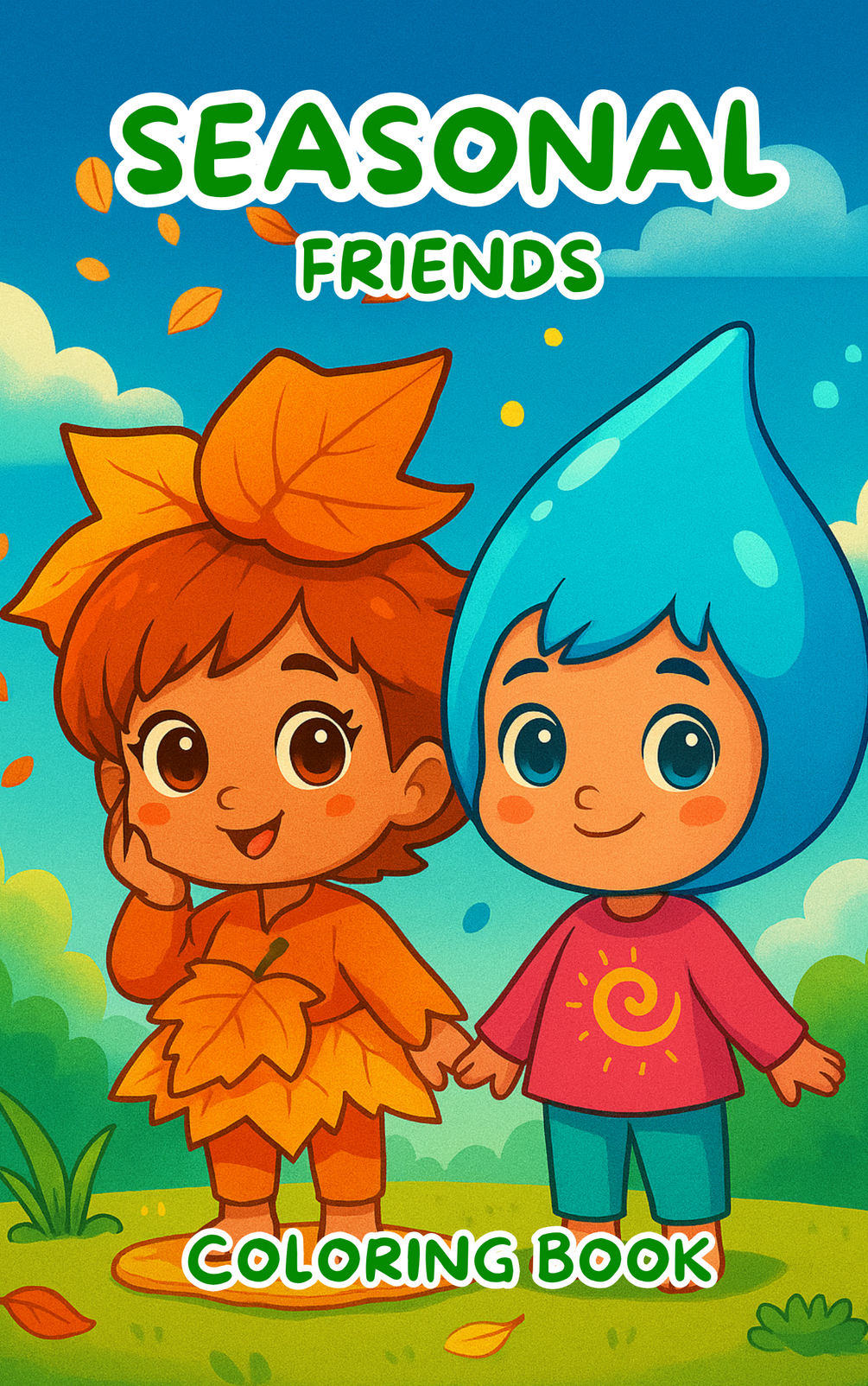 Seasonal Friends: Coloring Book