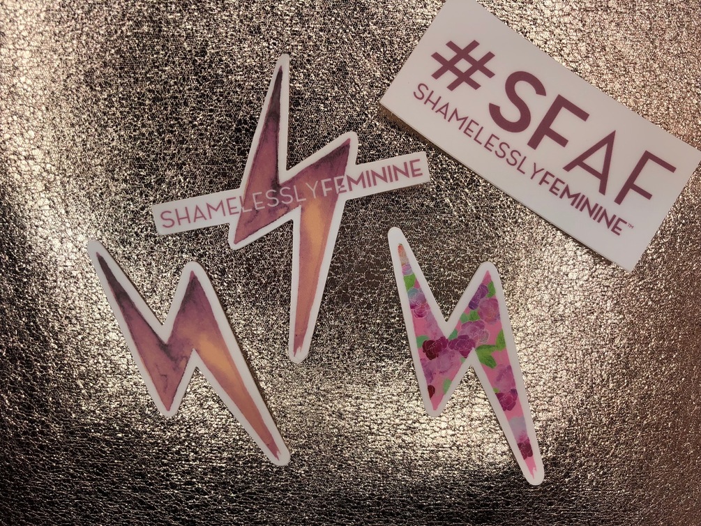 Shamelessly Feminine Sticker Set (4 Die Cut Stickers)