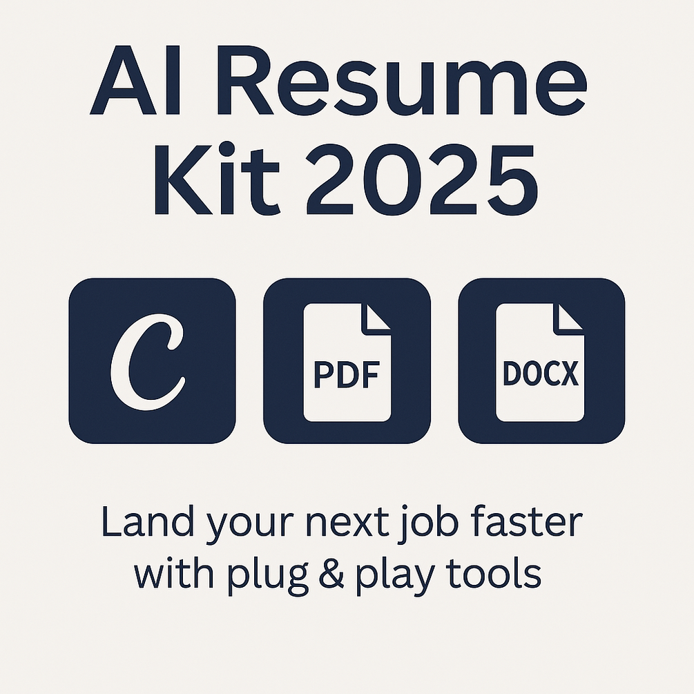 AI Resume Kit 2025 – Get Hired Fast