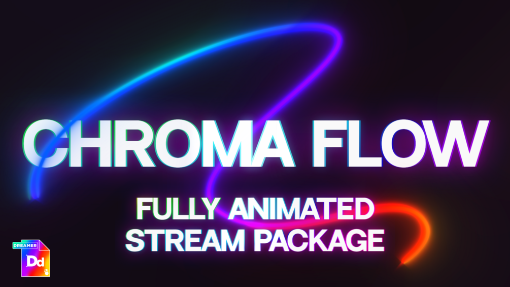 CHROMA FLOW Fully Animated Live Stream Package