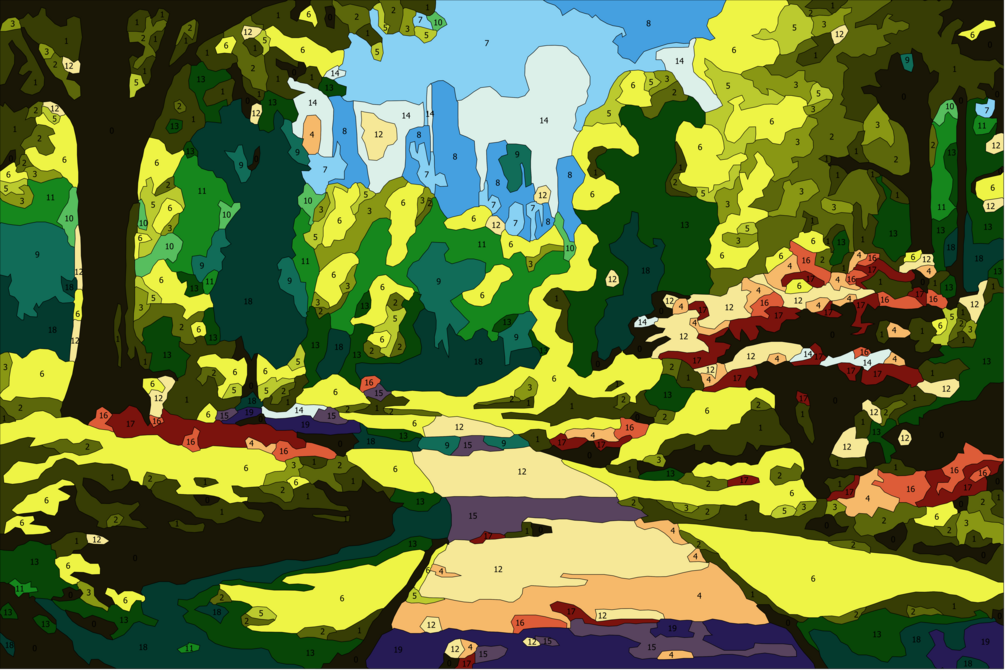 City Park Color by Number