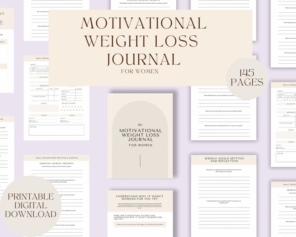Motivational Weight Loss Journal for Women