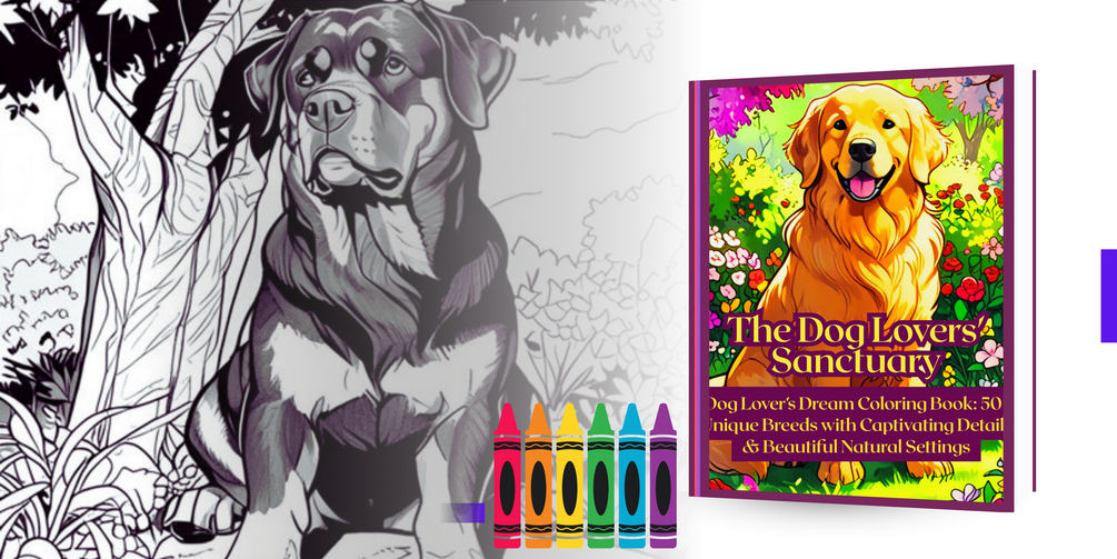 Free for mums 🎁 // Dog Lover’s Dream Coloring Book