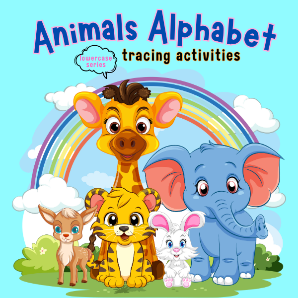 Animals Alphabet Lowercase Tracing
