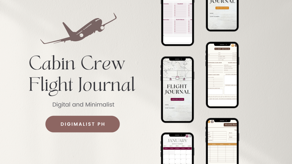 2025 Flight Attendant Digital Flight Journal - Hyperlinked and Personalized